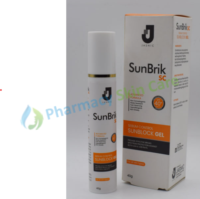 Sunbrik Sc SPF 50 Sunblock Gel 40g – Pharmacy Skin Care